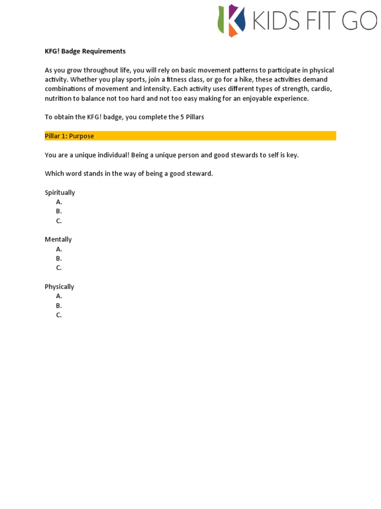 KFG Badge | PDF | Leadership | Psychology