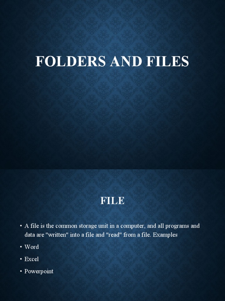 Folders And Files Pdf Computer File Directory Computing