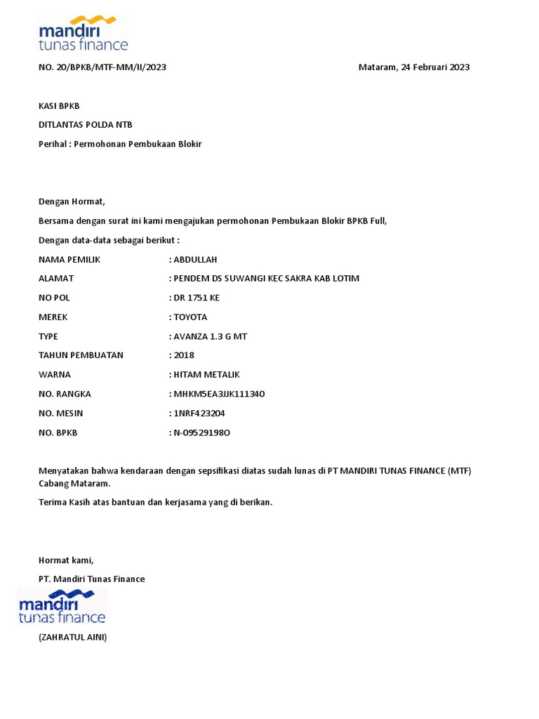 Buka Blokir MTF | PDF