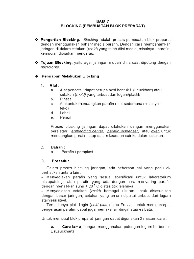 Materi Ke 8 BLOCKING | PDF