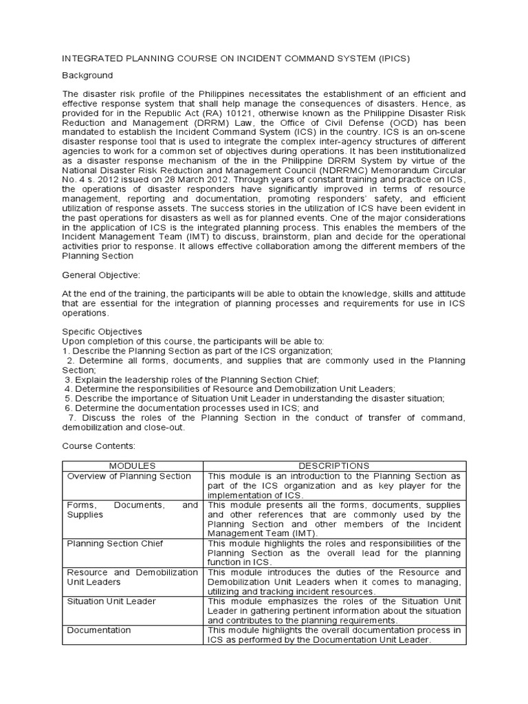 Project Proposal Ics 2022 | Download Free PDF | Incident Command System ...