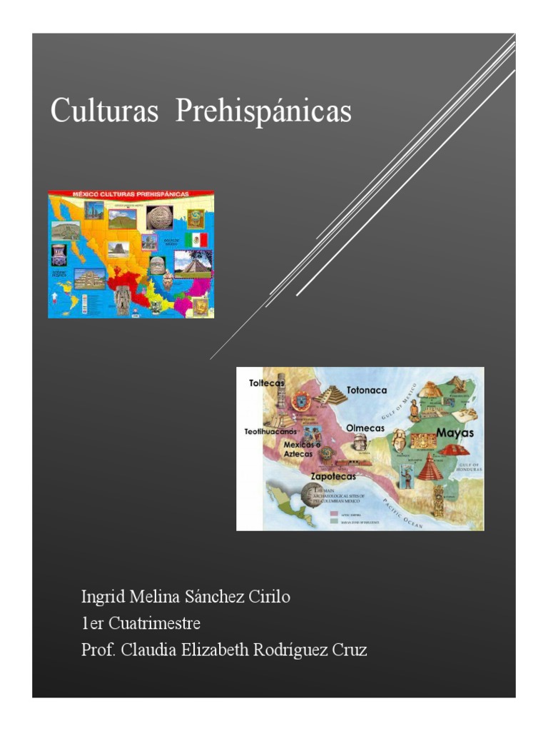 Actividad 1 Culturas Prehispanicas | Descargar gratis PDF | Mesoamérica | Era precolombina