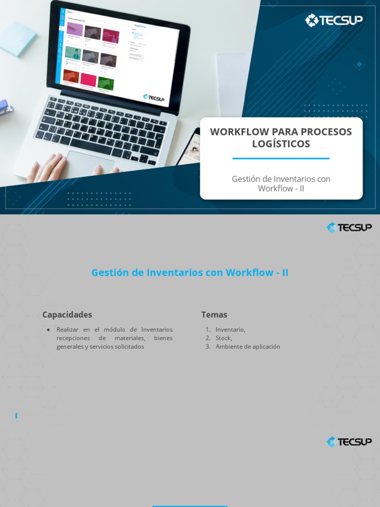 Semana 6 - Gestión de Inventarios Con Workflow - II | PDF | Software de la aplicacion | Flujo de ...