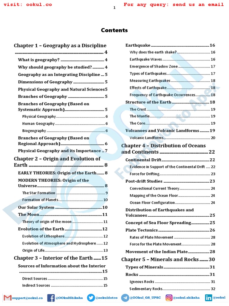 Class 11 Physical Geography Overview | PDF | Earthquakes | Humidity