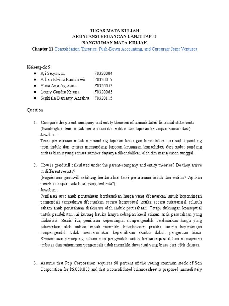 Kelompok 5 - RMK Akl 2 Bab 11 | PDF