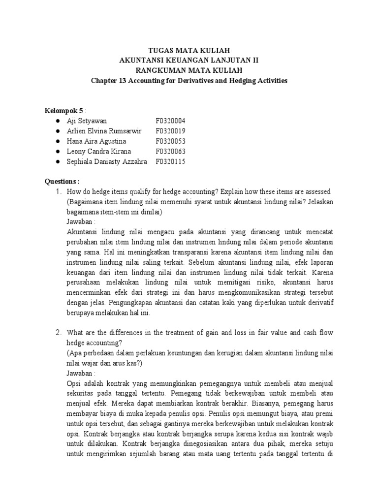 Kelompok 5 - RMK Akl 2 Bab 13 | PDF | Pengelolaan Keuangan & Uang | Hukum