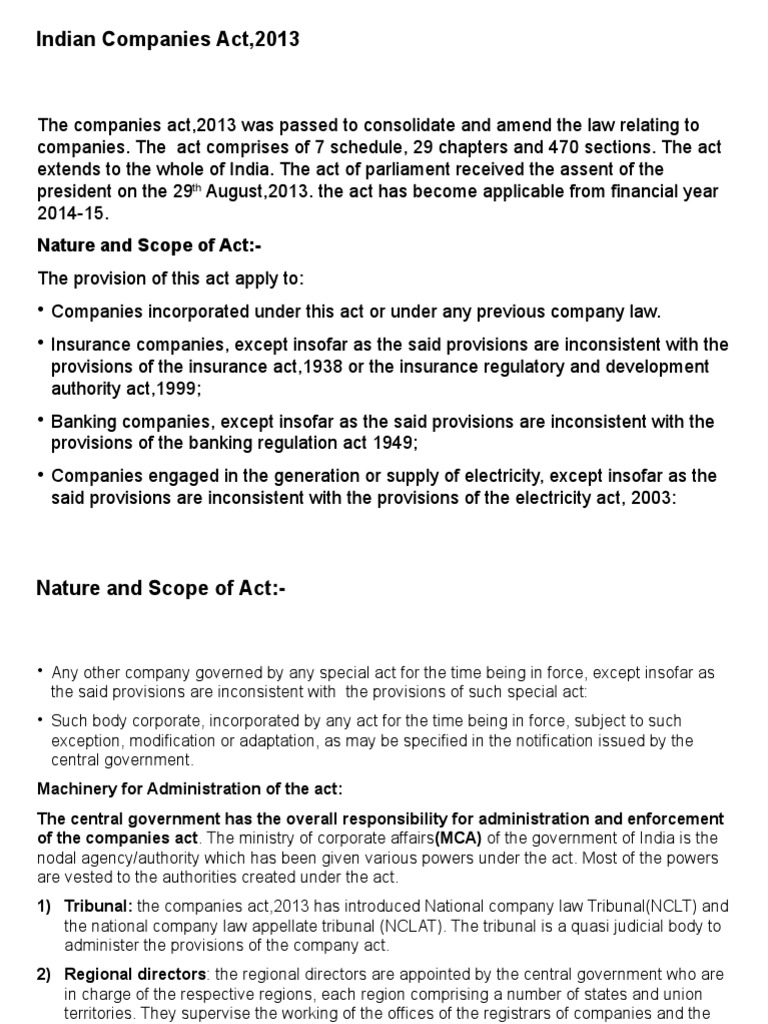 Definition and Features of a Company | PDF | Partnership | Corporations