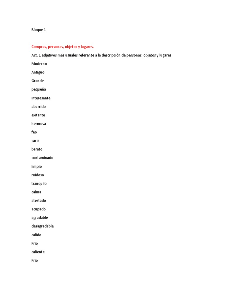 Bloque 1 | PDF