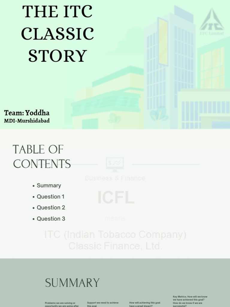 The Itc Classic Story | PDF | Advertising | Brand