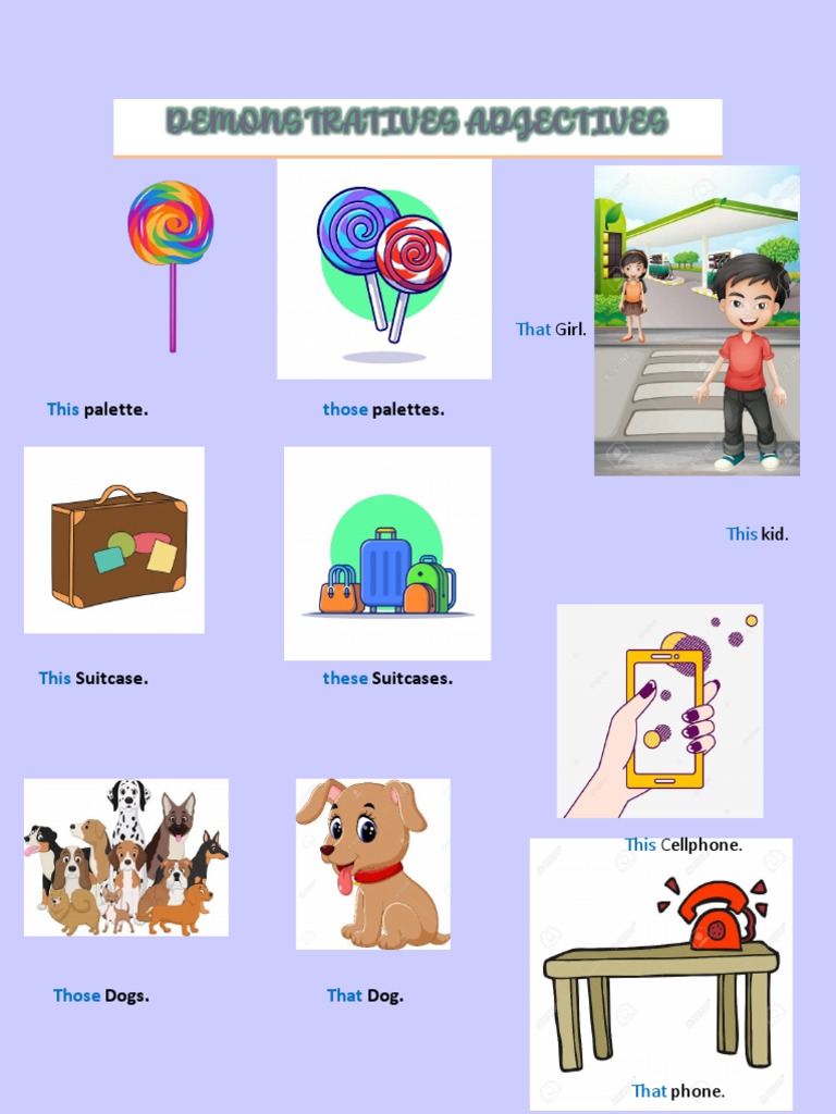 Demonstrative Adjectives Explained | PDF