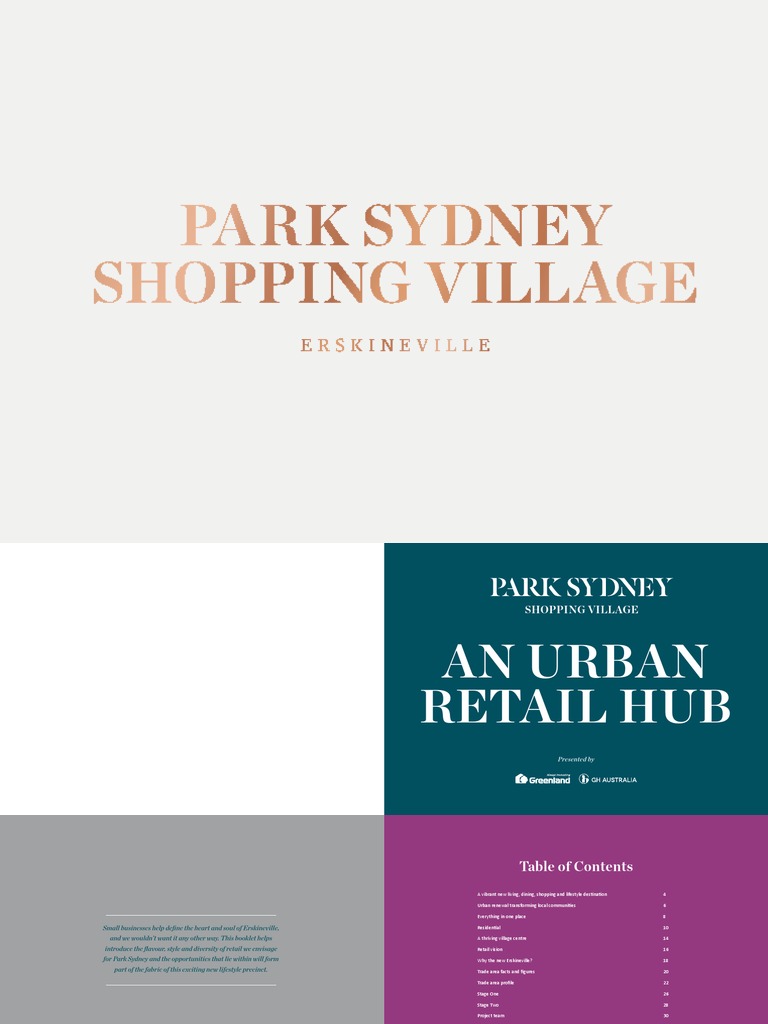Park Sydney Retail Brochure 2018 | PDF | Sydney | Street