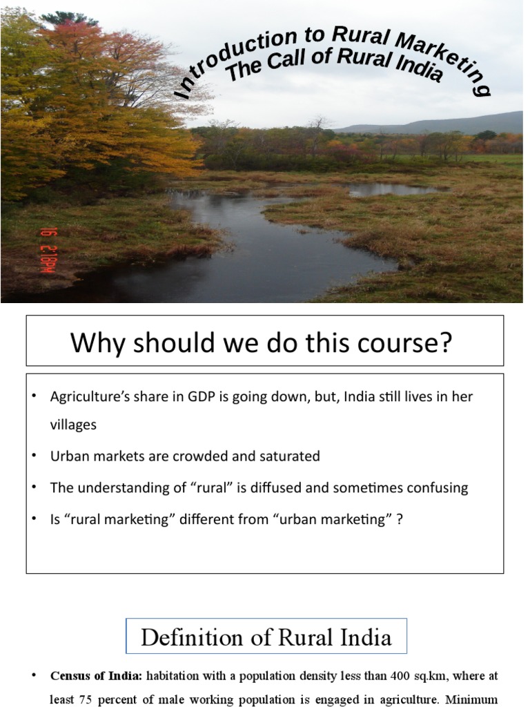 Session 1-2 The Call of Rural India | PDF | Cost Of Living | Marketing