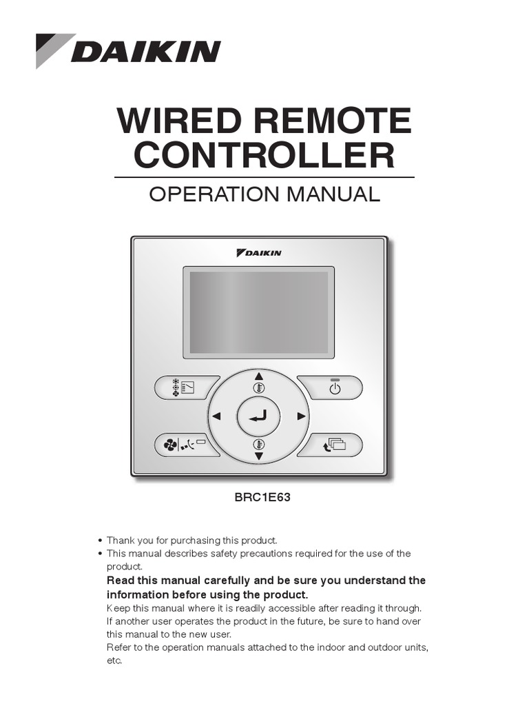 Brc1e63 Manual de Operacion 4p457312-1e DBP | PDF