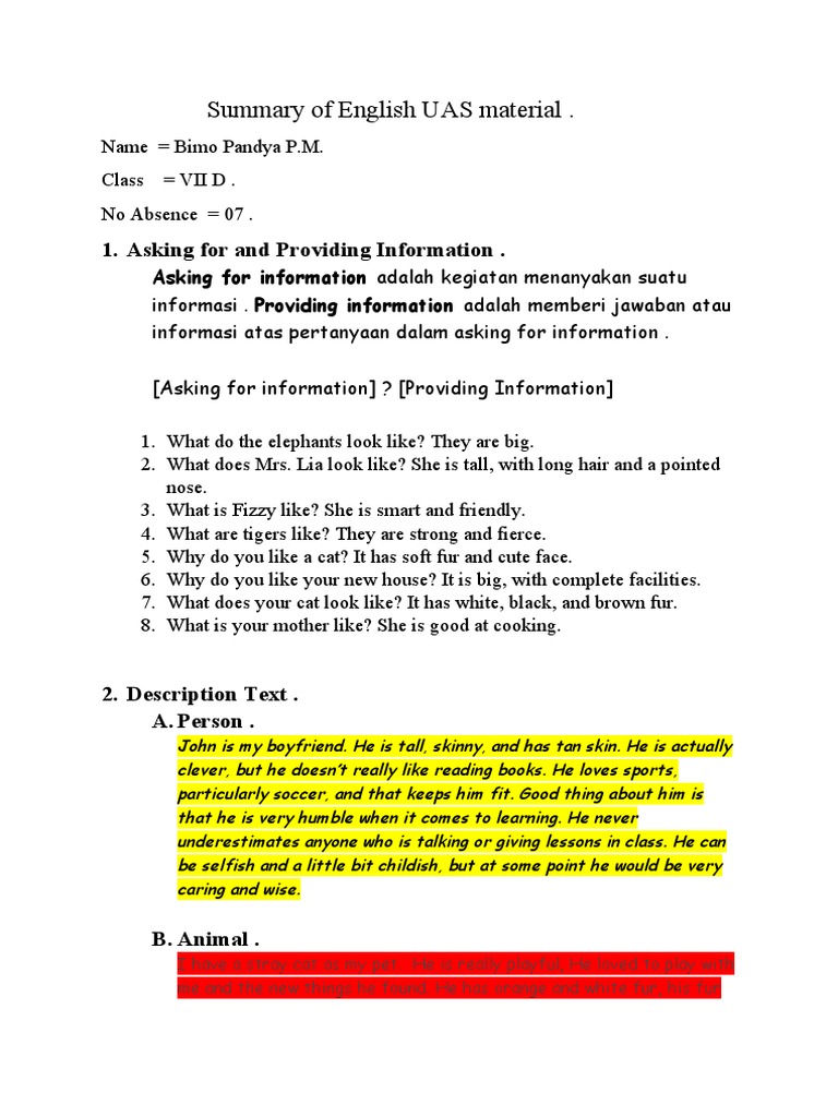 Summary of English UAS Material | PDF | Morphology | Linguistics