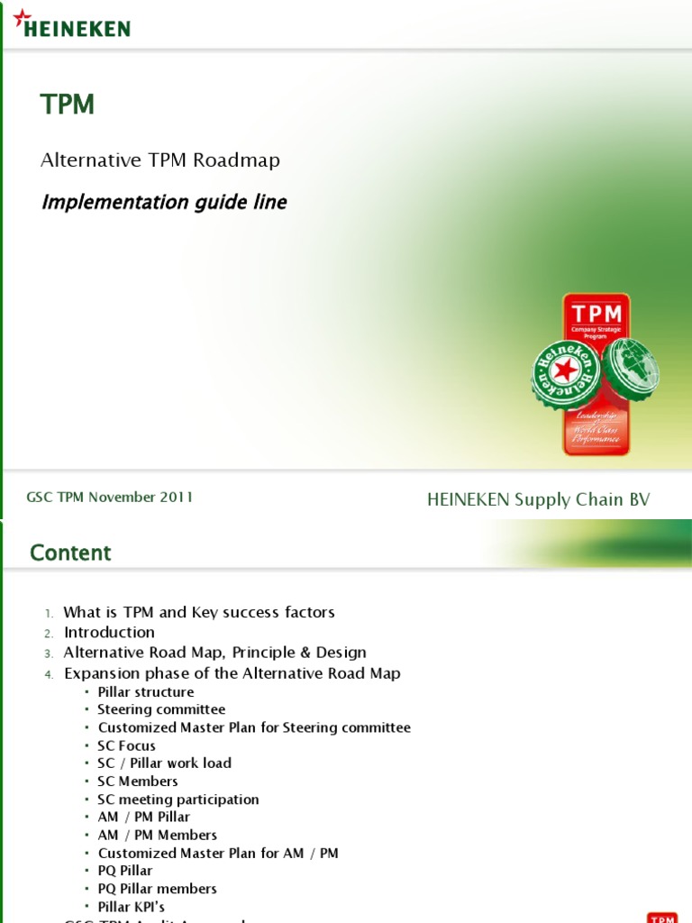 Heineken's Alternative TPM Roadmap | PDF | Risk | Safety