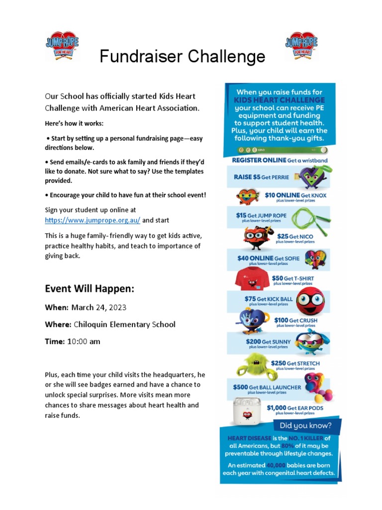 our school has officially started kids heart challenge with american ...