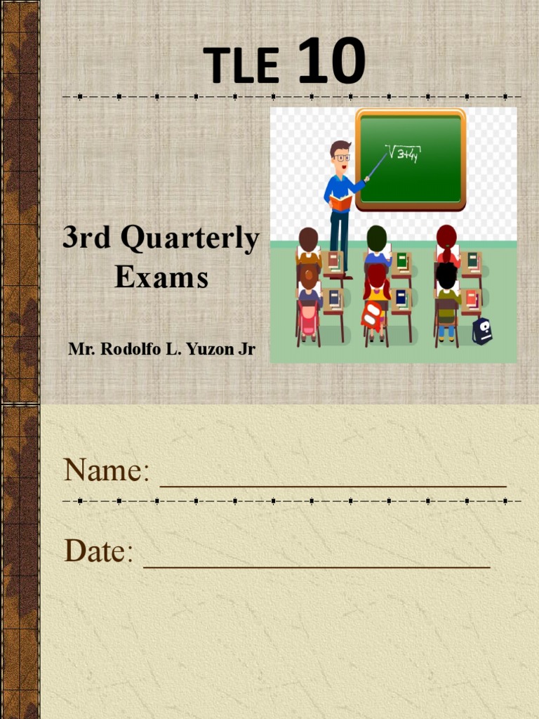 3rd Quarter Exam in TLE 10 | PDF | Menu | Restaurants