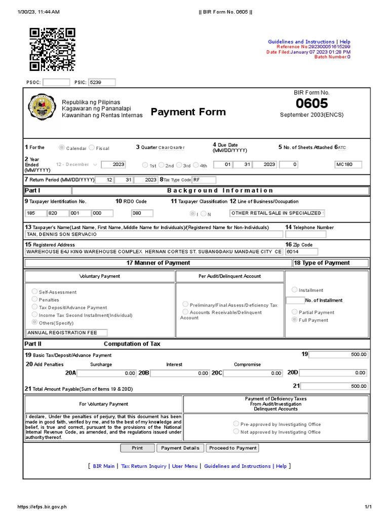 CSSM 0605 2023 | PDF | Taxes | Taxpayer