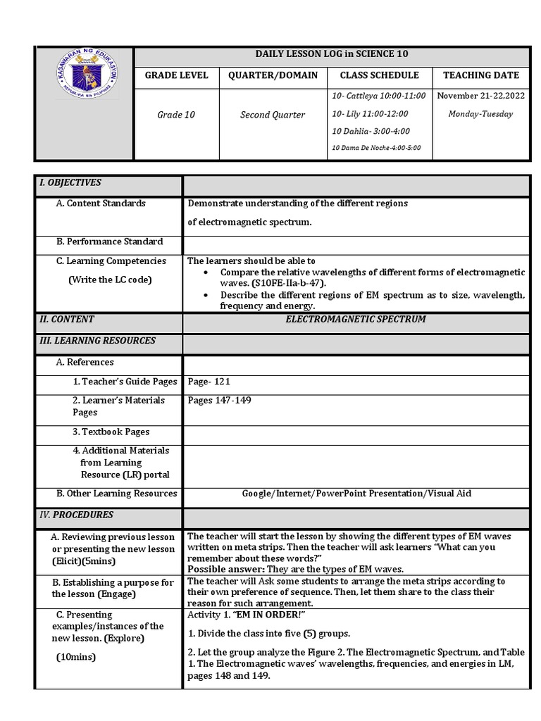 Electromagnetic Spectrum | PDF | Electromagnetic Spectrum ...
