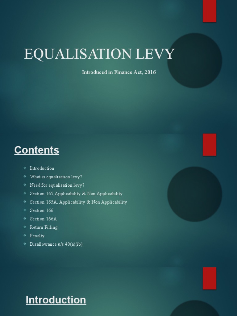 Equalisation Levy | Download Free PDF | Taxes | Online Advertising