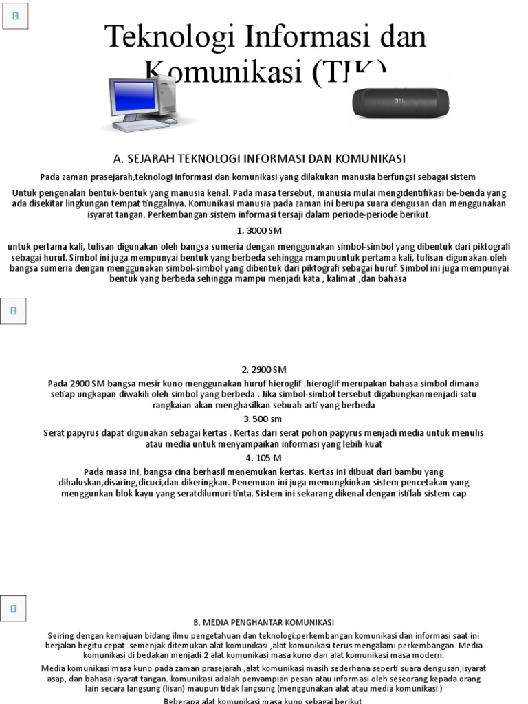 Sejarah Teknologi Informasi dan Komunikasi | PDF | Ilmu Sosial