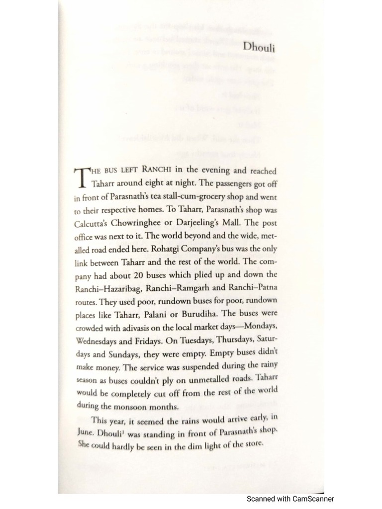 Dhouli- Mahasweta Devi | PDF