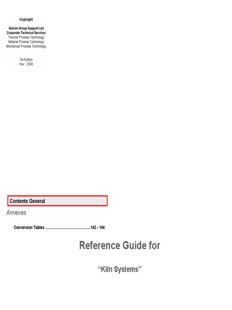 Holcim guide for Process Engineers | PDF | Materials | Physical Sciences