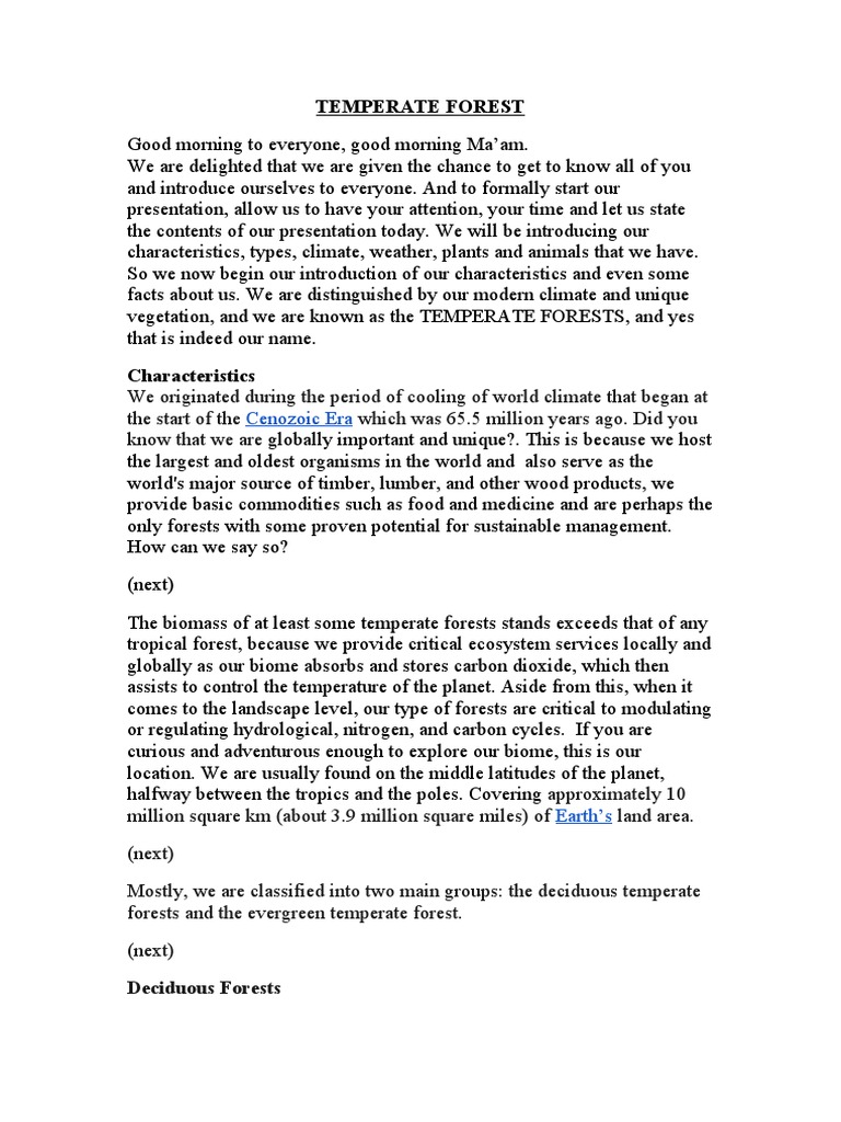 Temperate Forest | Download Free PDF | Forests | Temperate Climate