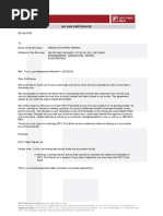 IDFC Bank Foreclosure Letter Details | PDF | Cheque | Foreclosure