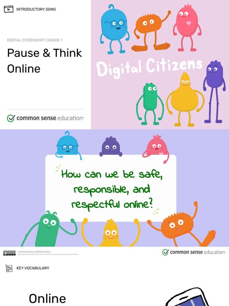 Grade 1 - Pause & Think Online - Lesson Slides | PDF | Computing ...
