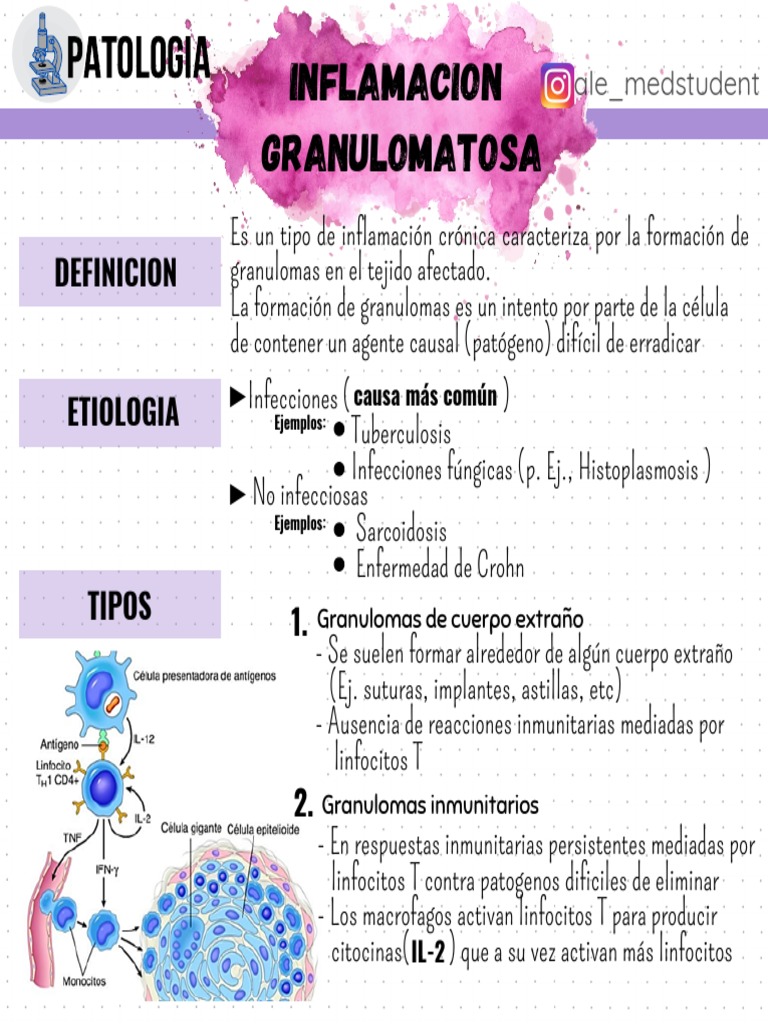 Inflamacion Granulomatosa PDF | PDF | Inflamación | Biología Celular