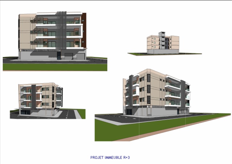 Projet Immeuble R+3 PDF | PDF