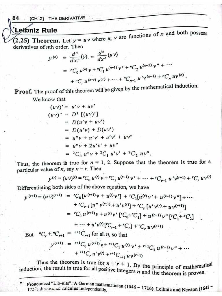 Leibniz Rule | PDF