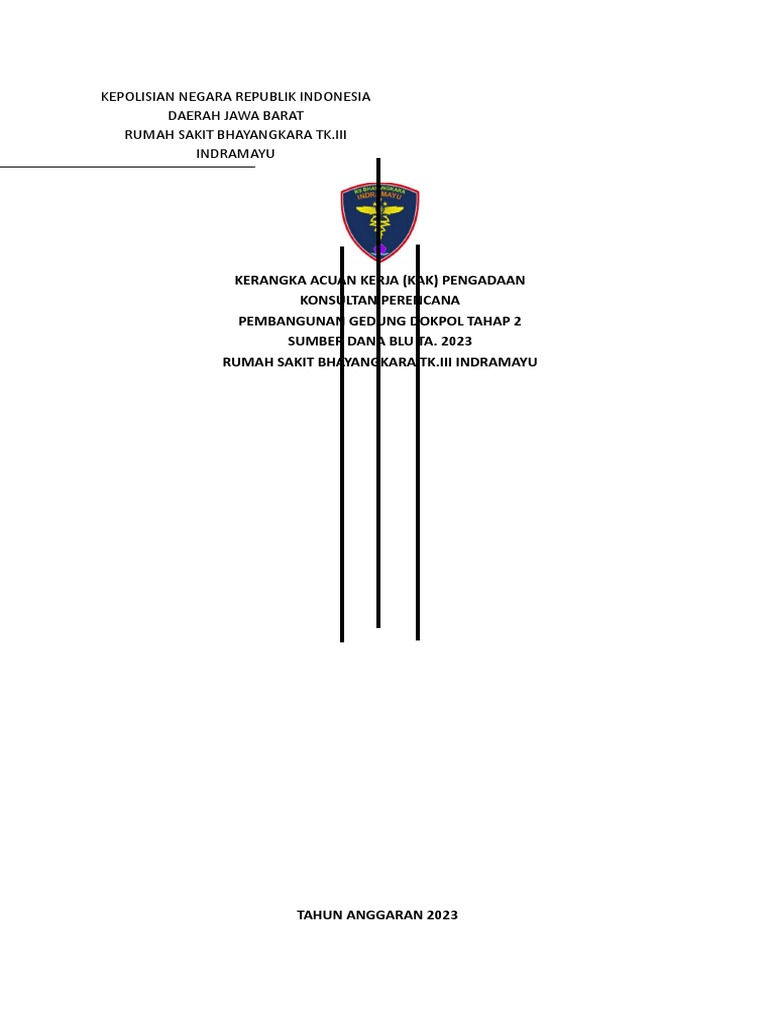 2 Kak Perencana Dokpol Tahap 2 Rsbi Pdf