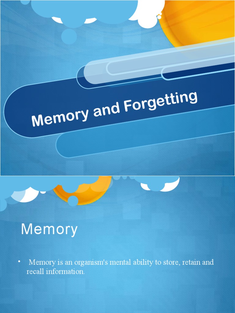 Memory and Forgetting | PDF