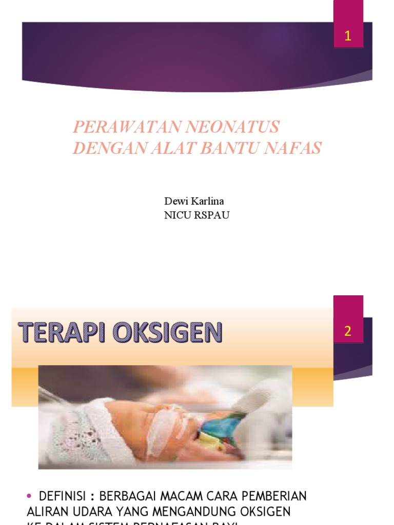 Perawatan Neonatus Dengan Alat Bantu Nafas | PDF