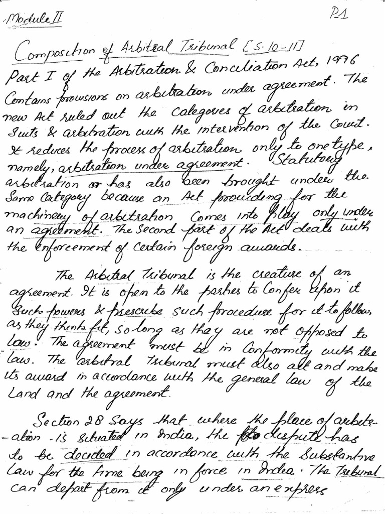 AdrArb Mod2 Part 1 PDF | PDF