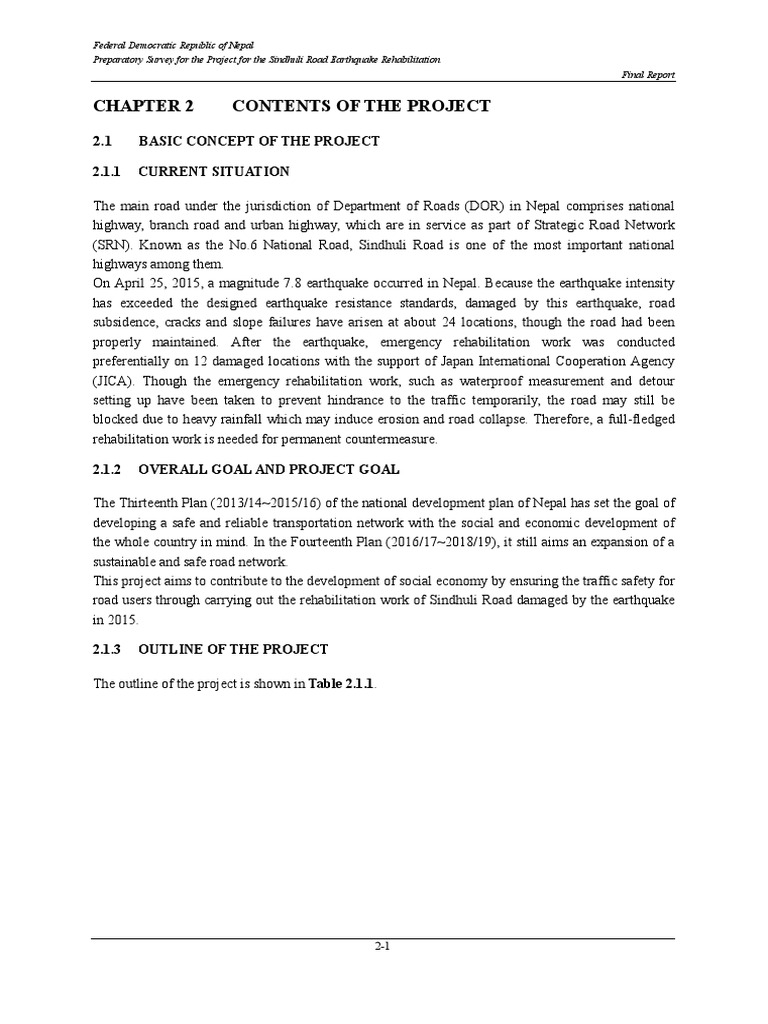 Basic Concept of The Project 2.1.1 Current Situation | PDF ...