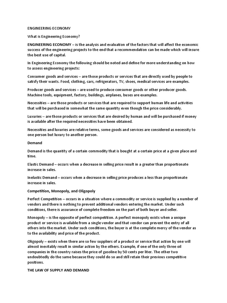 An Introduction to Engineering Economy: Analyzing Factors that Impact ...