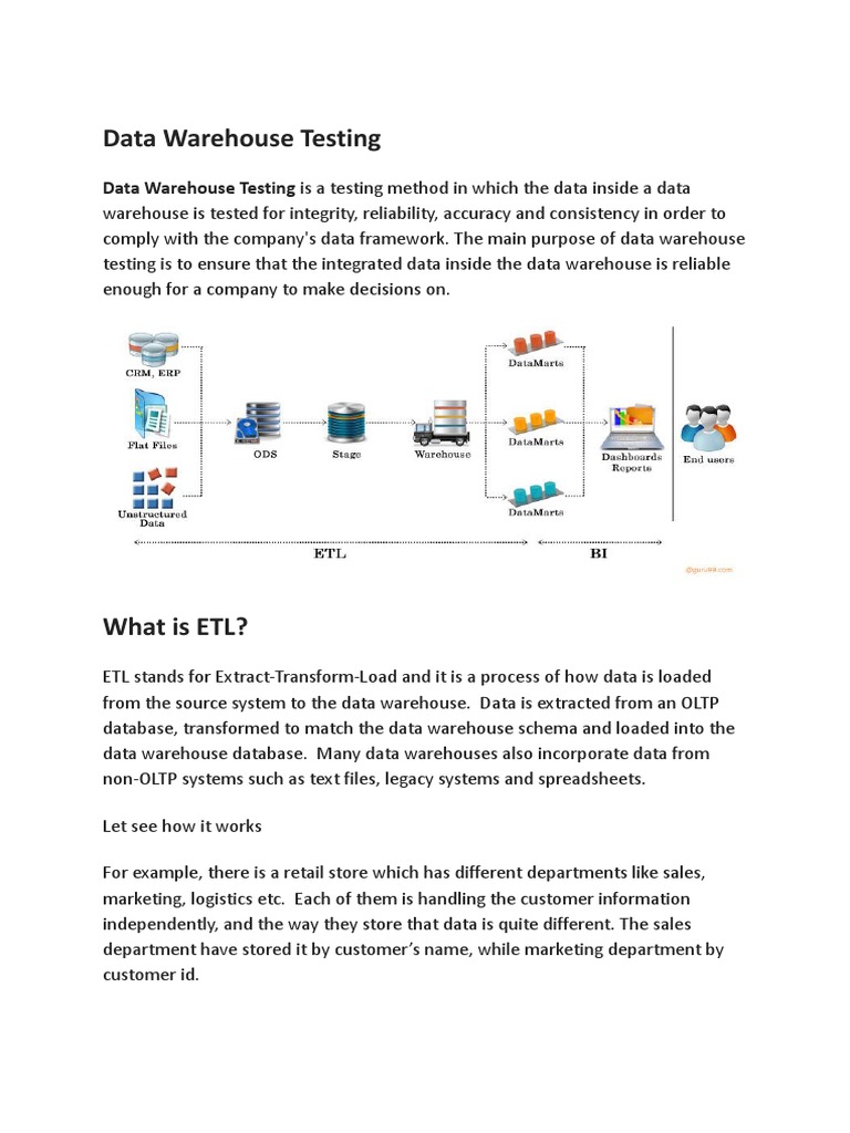 ETL Concepts | PDF | Data Warehouse | Data Quality