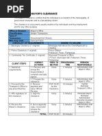 Mayor's Clearance: Requirements & Process | PDF | Fee | Business
