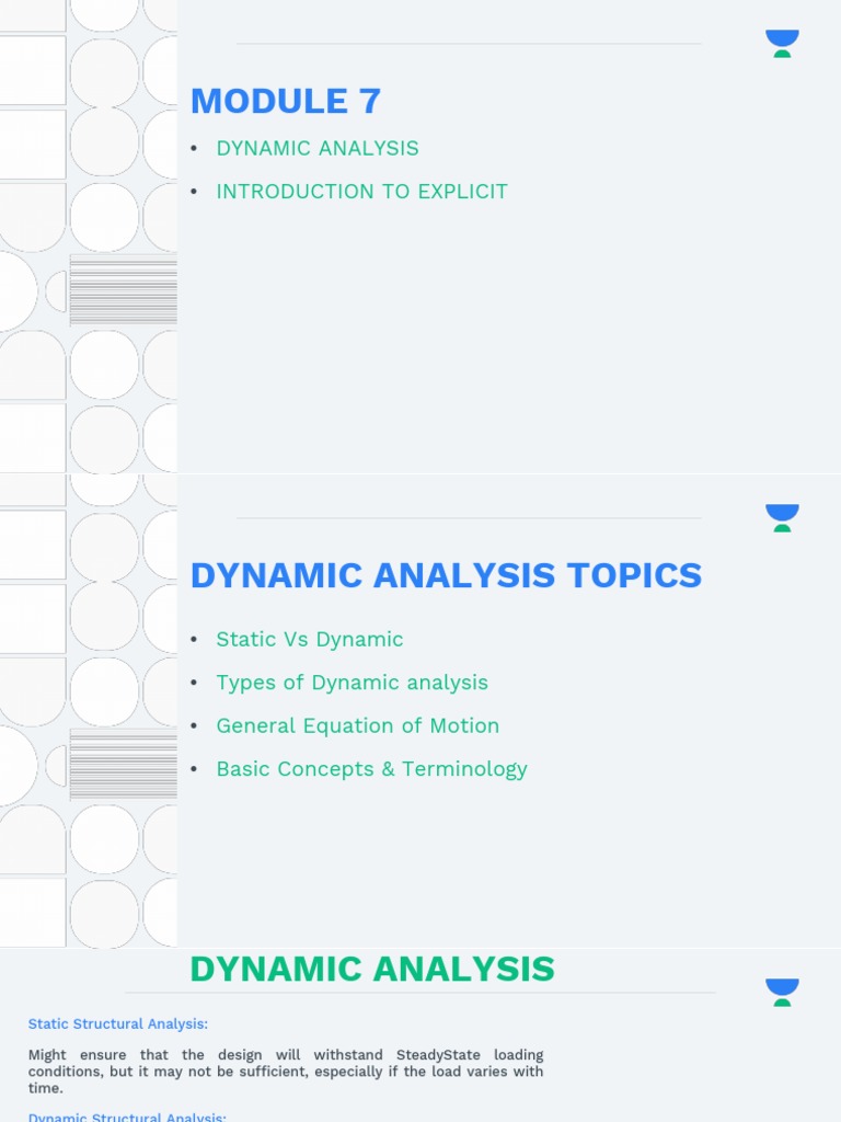 Dynamic and Introduction To Explicit PDF | PDF | Resonance | Normal Mode