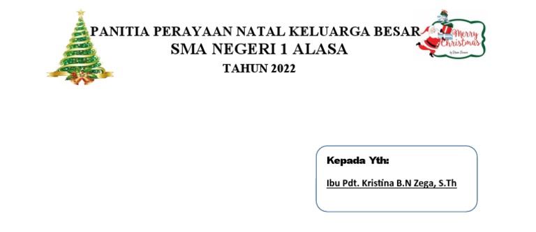 Panitia Perayaan Natal Keluarga Besar | PDF Panitia Perayaan Natal Keluarga Besar | PDF