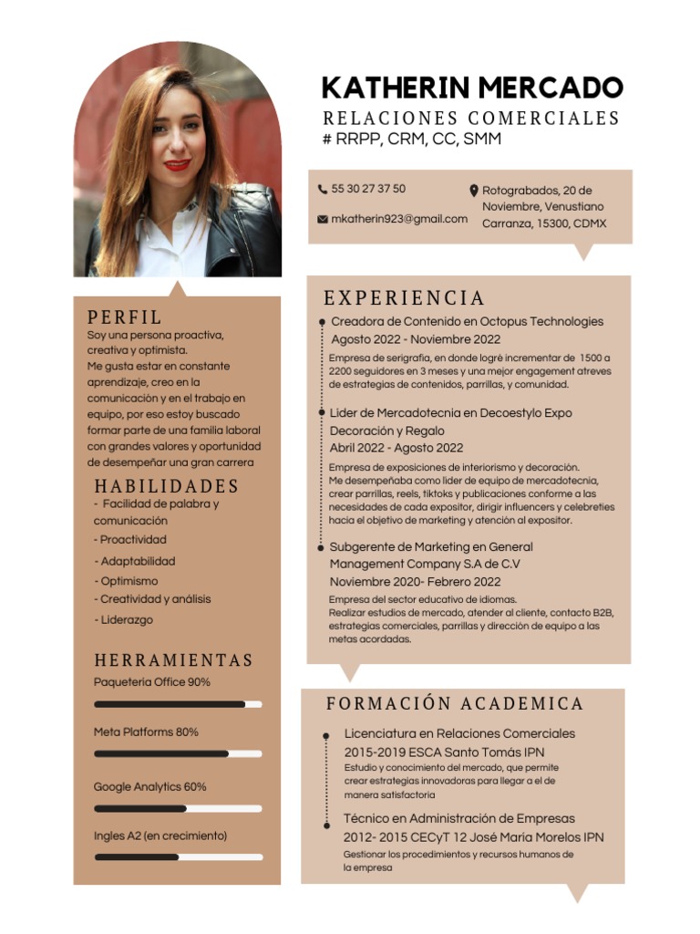 Ejemplo CV | PDF | Marketing | Negocios económicos