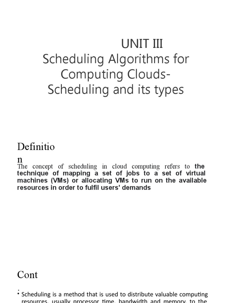 Scheduling Algorithm Pdf Scheduling Computing Process Computing 3501