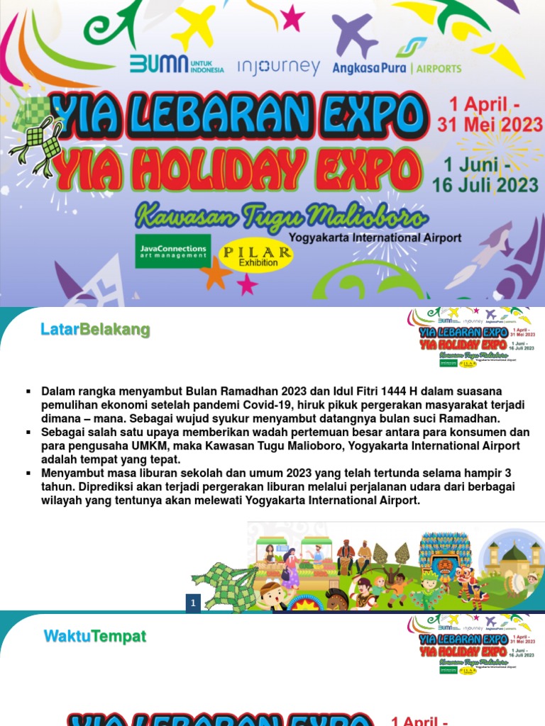 Proposal YIA Lebaran Expo PDF | PDF | Bisnis | Pengelolaan Keuangan & Uang