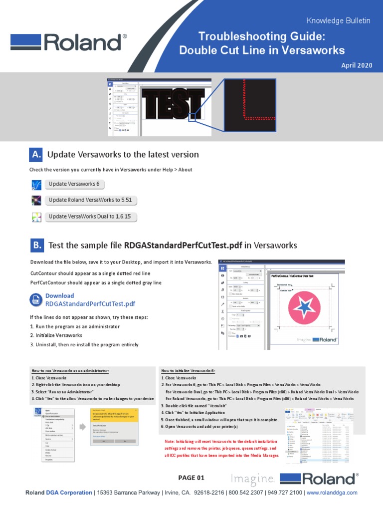 KBArticle-DoubleCutLine Versaworks 1 | PDF | Computing Platforms ...