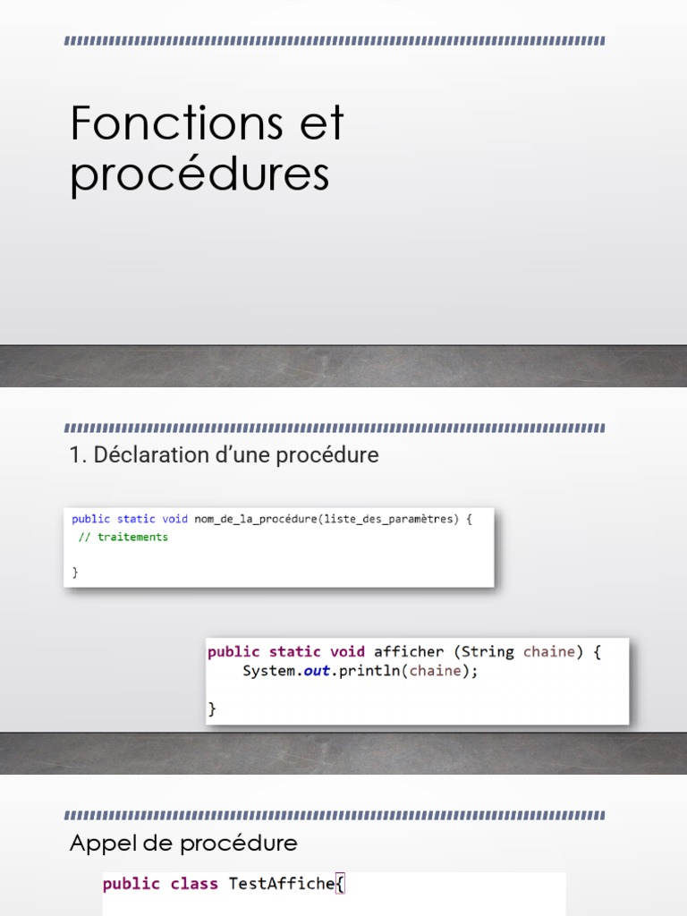 Cours 4 JAVA 2022 | PDF | Paramètre (Programmation informatique) | Nombre réel