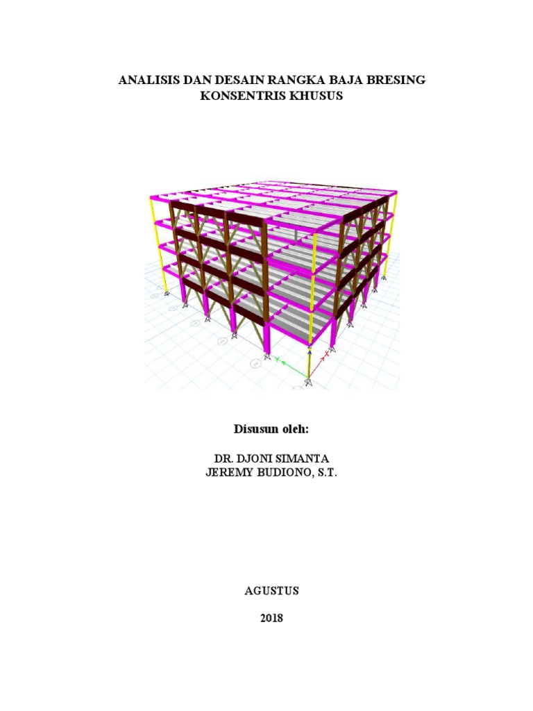Desain Rangka Baja Bresing Konsentris | PDF