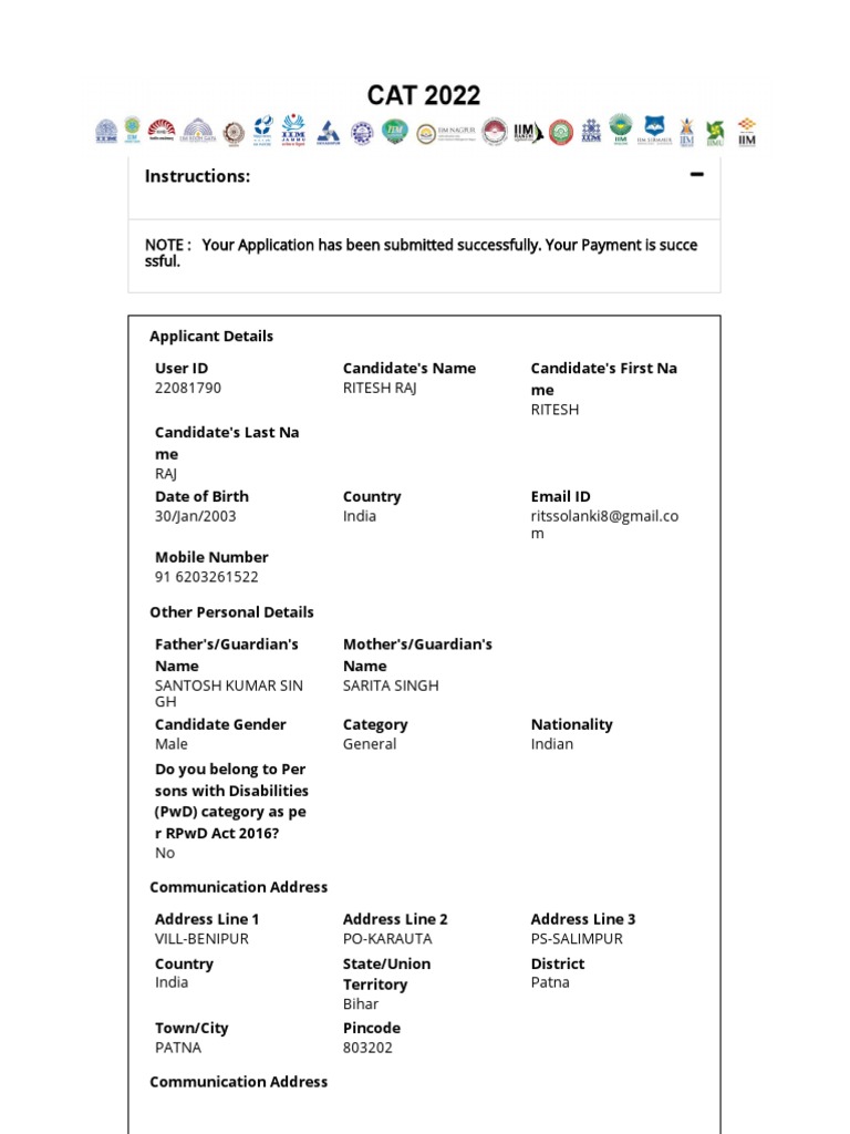 Cat 2022 | PDF | Qualifications | Vocational Education